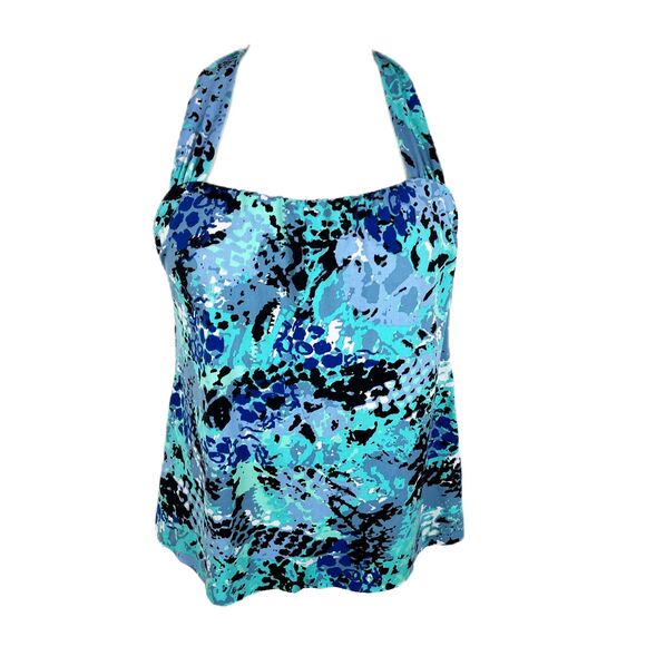 Magicsuit | Swim | Magic Suit Tankini Women Blue Green Snake Skin Print ...